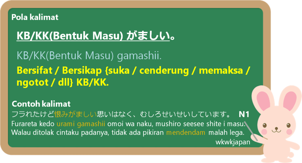 がましい (gamashii) dalam Bahasa Jepang | Belajar Bahasa Jepang Online ...