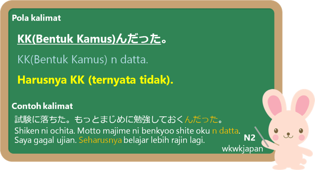 んだった (n datta) dalam Bahasa Jepang | Belajar Bahasa Jepang Online ...