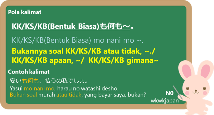 もなにも (mo nani mo) dalam Bahasa Jepang | Belajar Bahasa Jepang Online ...